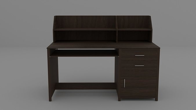 Study table free 3D model | CGTrader