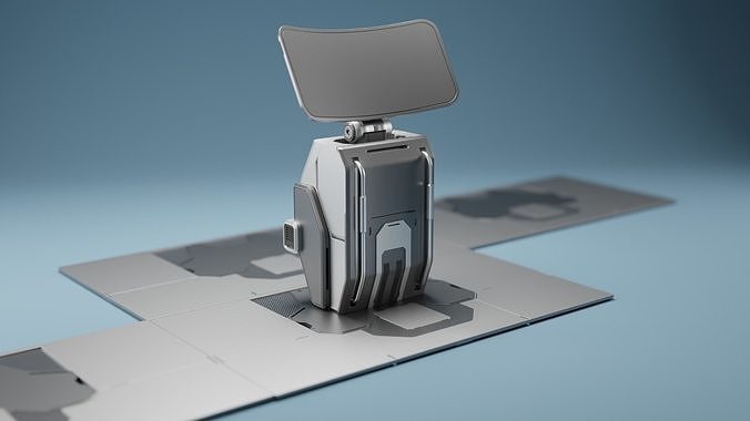 3D model Sci-Fi Terminal VR / AR / low-poly | CGTrader