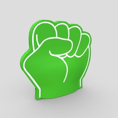 3D model Foam Finger 6 VR / AR / low-poly | CGTrader