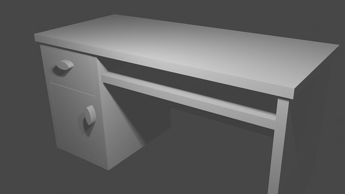 Desk 3D Model 3D model | CGTrader