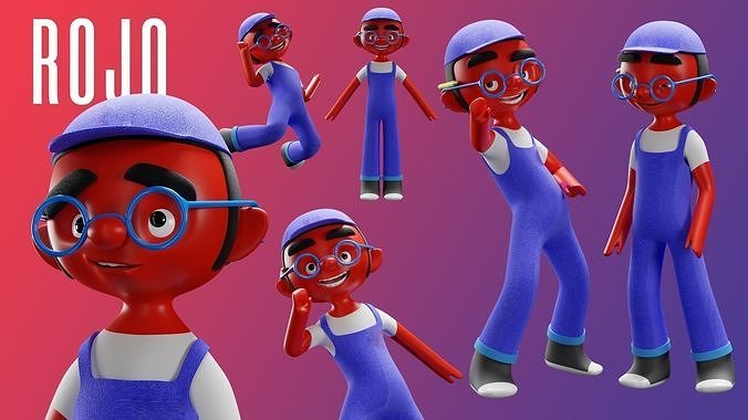3D model 3D Character Rojo VR / AR / low-poly | CGTrader