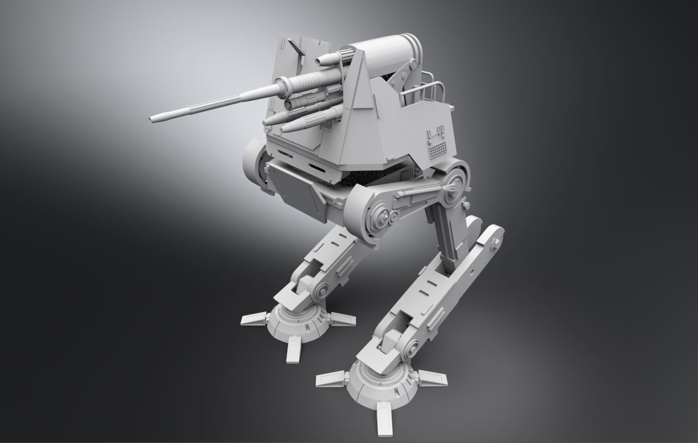 AT DT scale model 3D model 3D printable | CGTrader