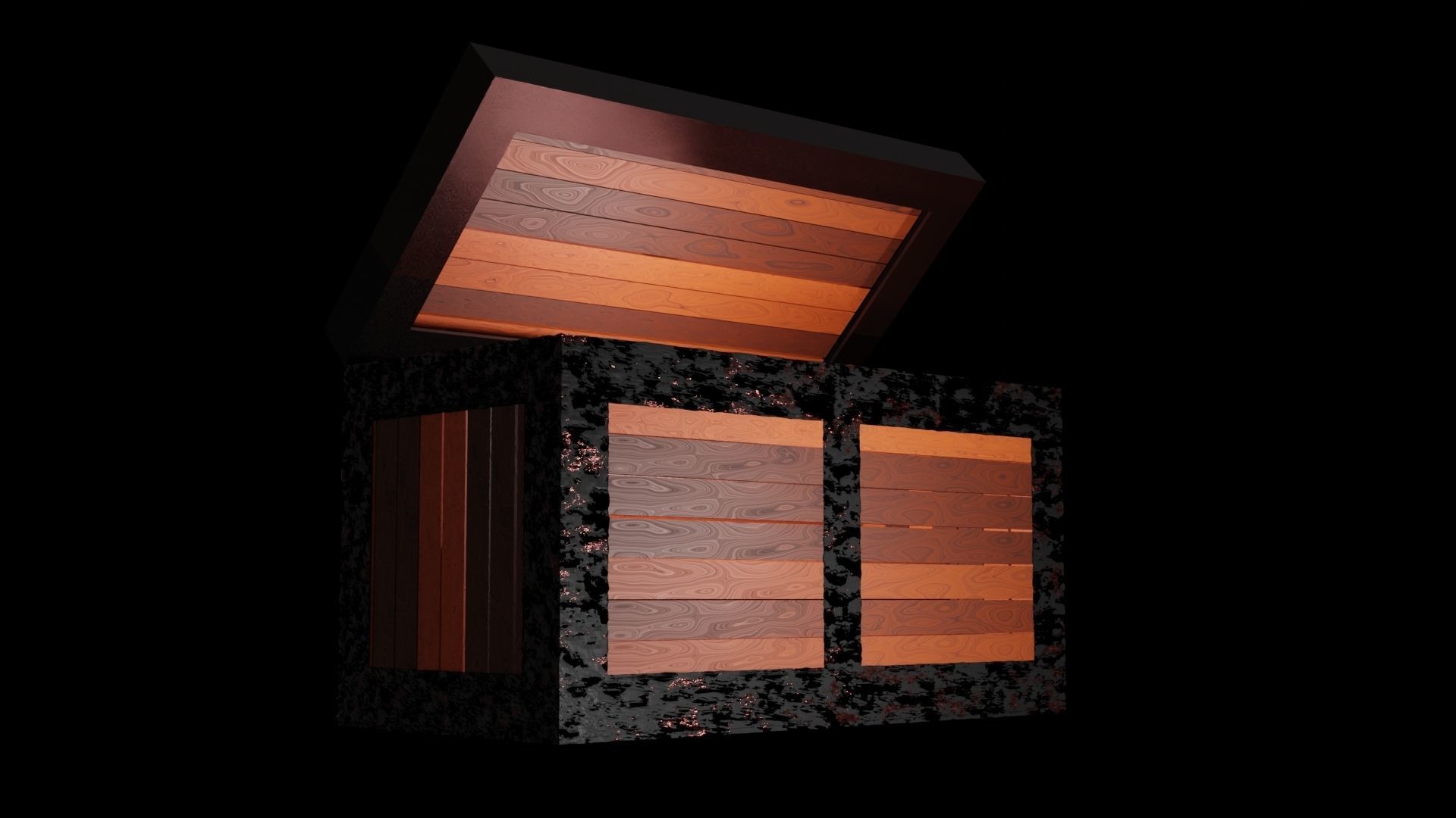 Ancient safe-deposit box 3D model | CGTrader