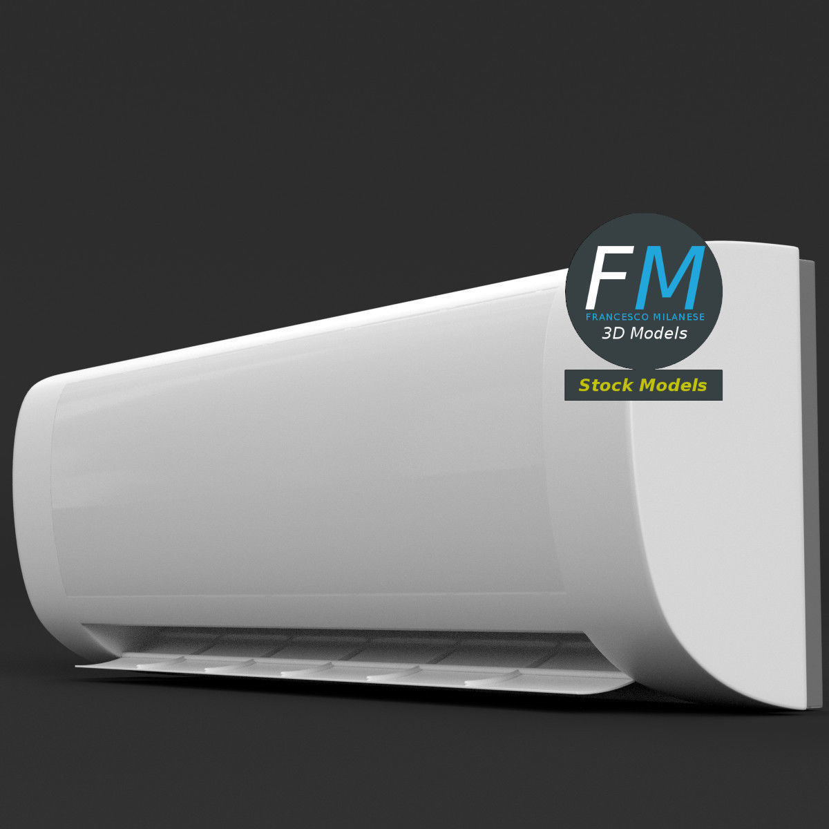 Air conditioner internal unit 3D model | CGTrader