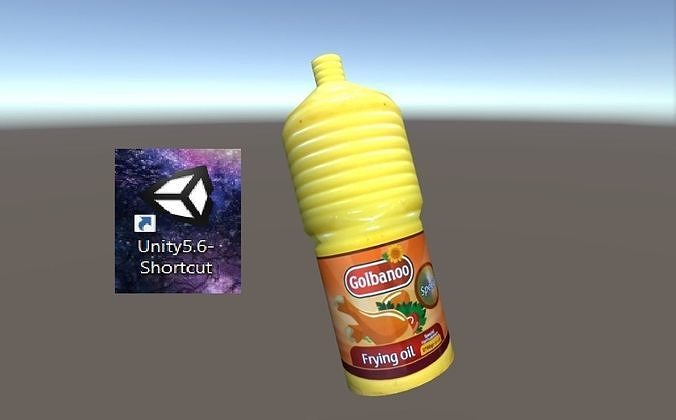 edible oil bottle 3D model | CGTrader