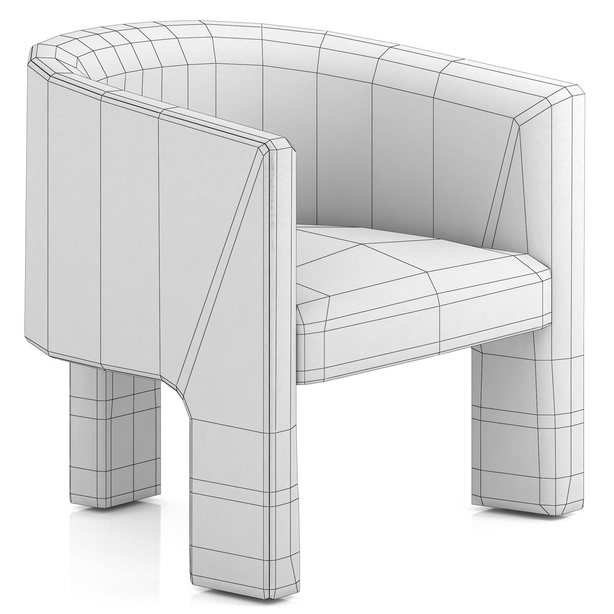 Restoration Hardware Ines Chair 3D model | CGTrader