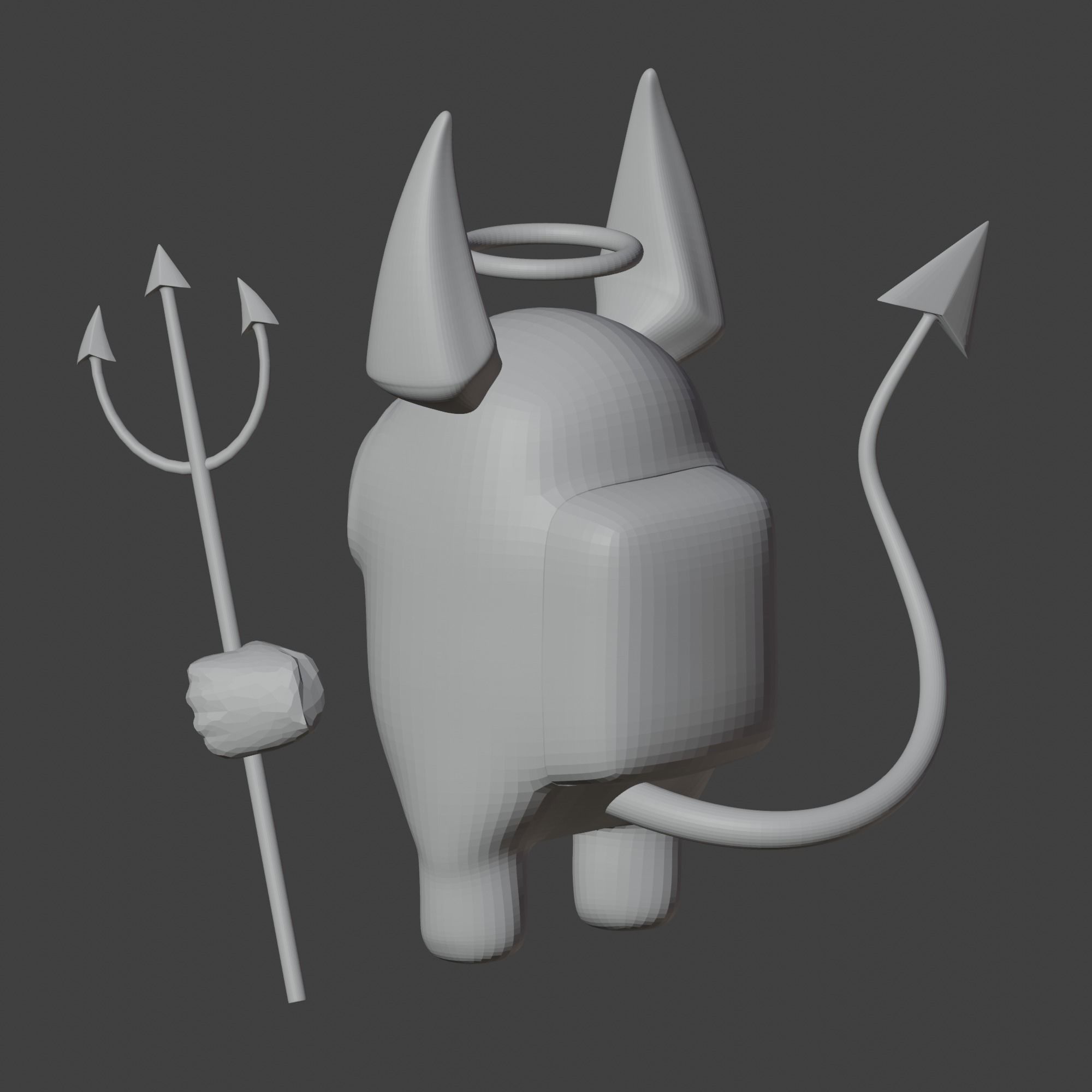 Amongus devil 3D model 3D model | CGTrader