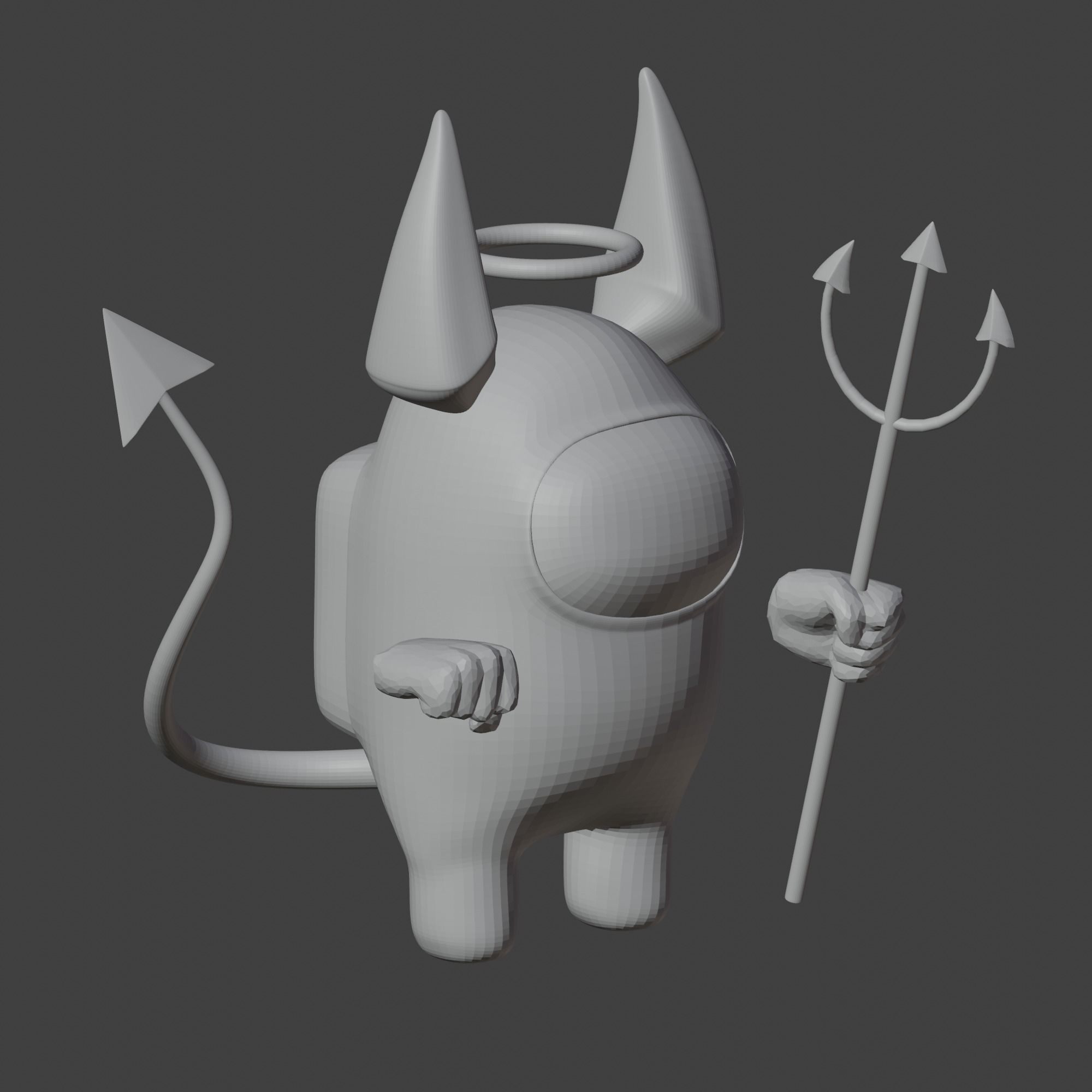 Amongus devil 3D model 3D model | CGTrader