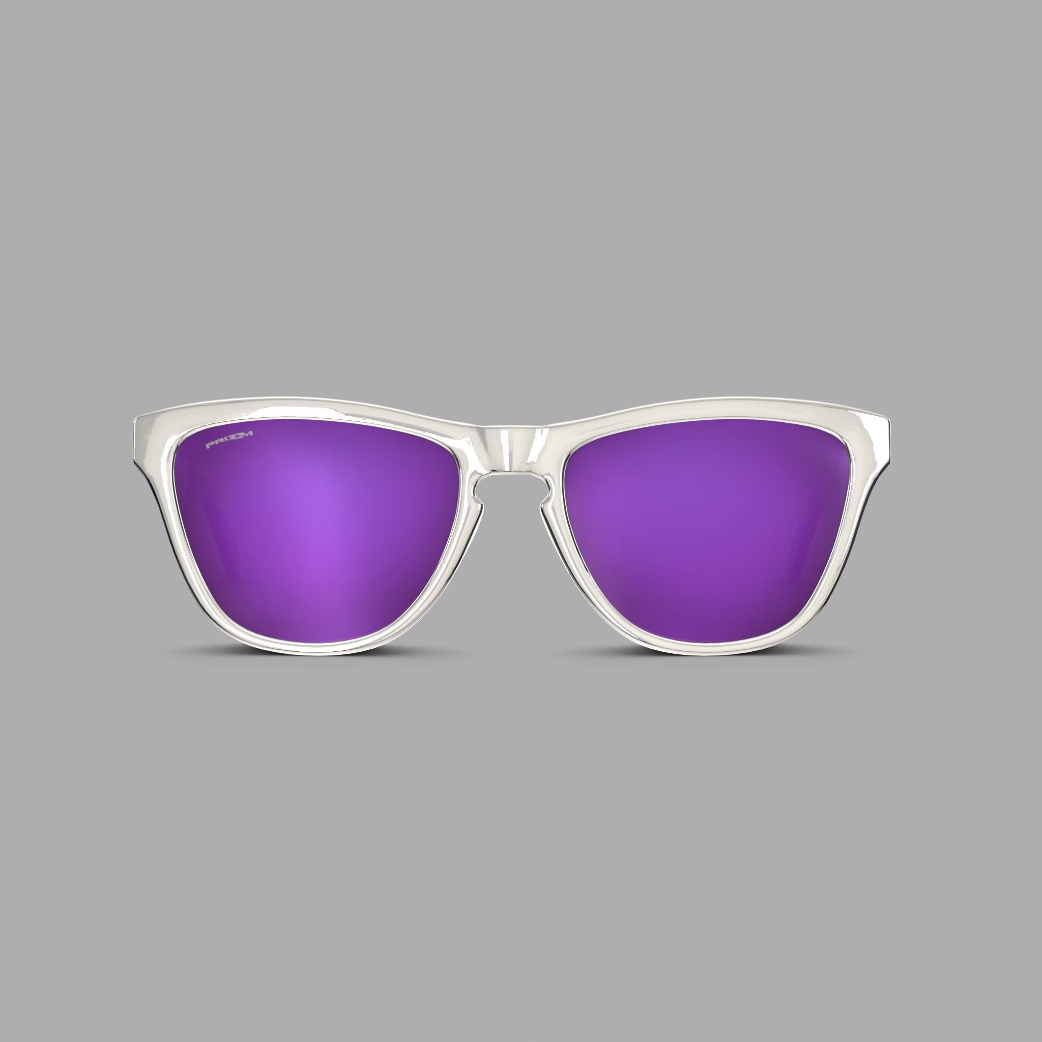 3D model Oakley Frogskins Mix Violet Iridium Polarized Sport glasses VR ...