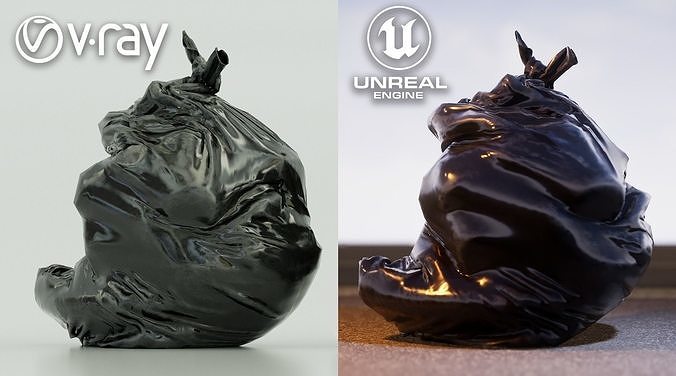 3D model Realistic Low Poly Trash Bag VR / AR / low-poly | CGTrader