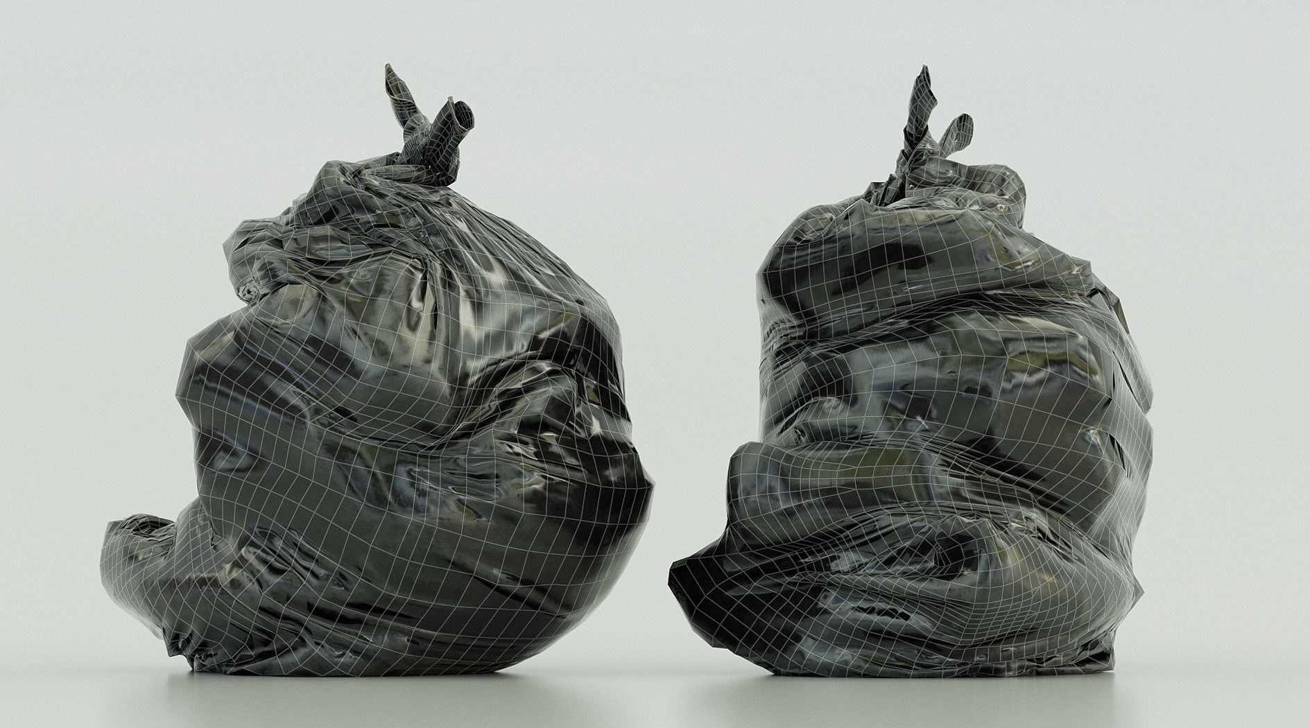 3D model Realistic Low Poly Trash Bag VR / AR / low-poly | CGTrader