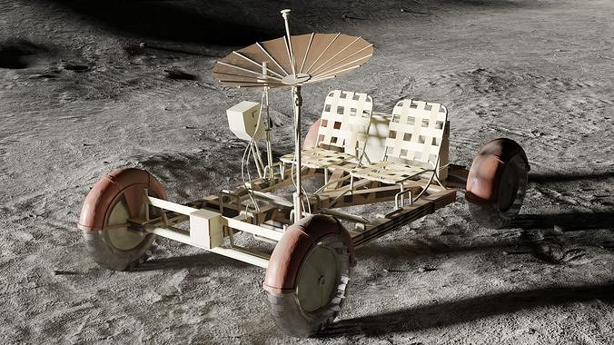 Moon Rover 3D model rigged | CGTrader
