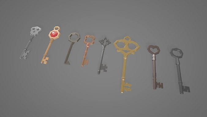 3D model Key Pack 1 - Fantasy VR / AR / low-poly | CGTrader