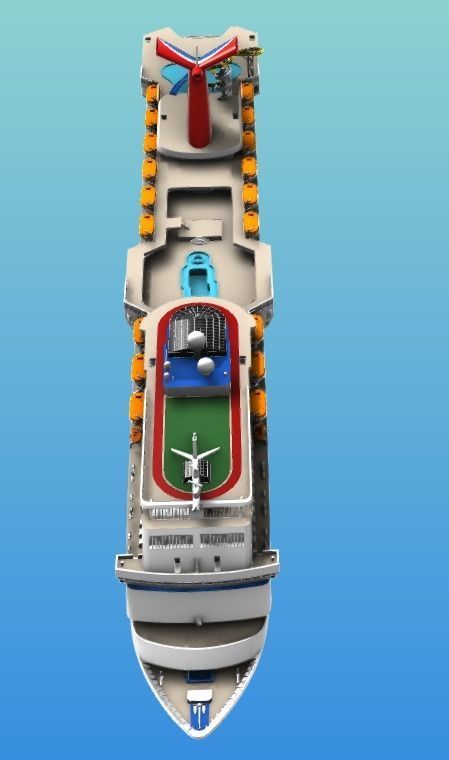 CARNIVAL FANTASY cruise ship 3d printable model 3D model 3D printable ...