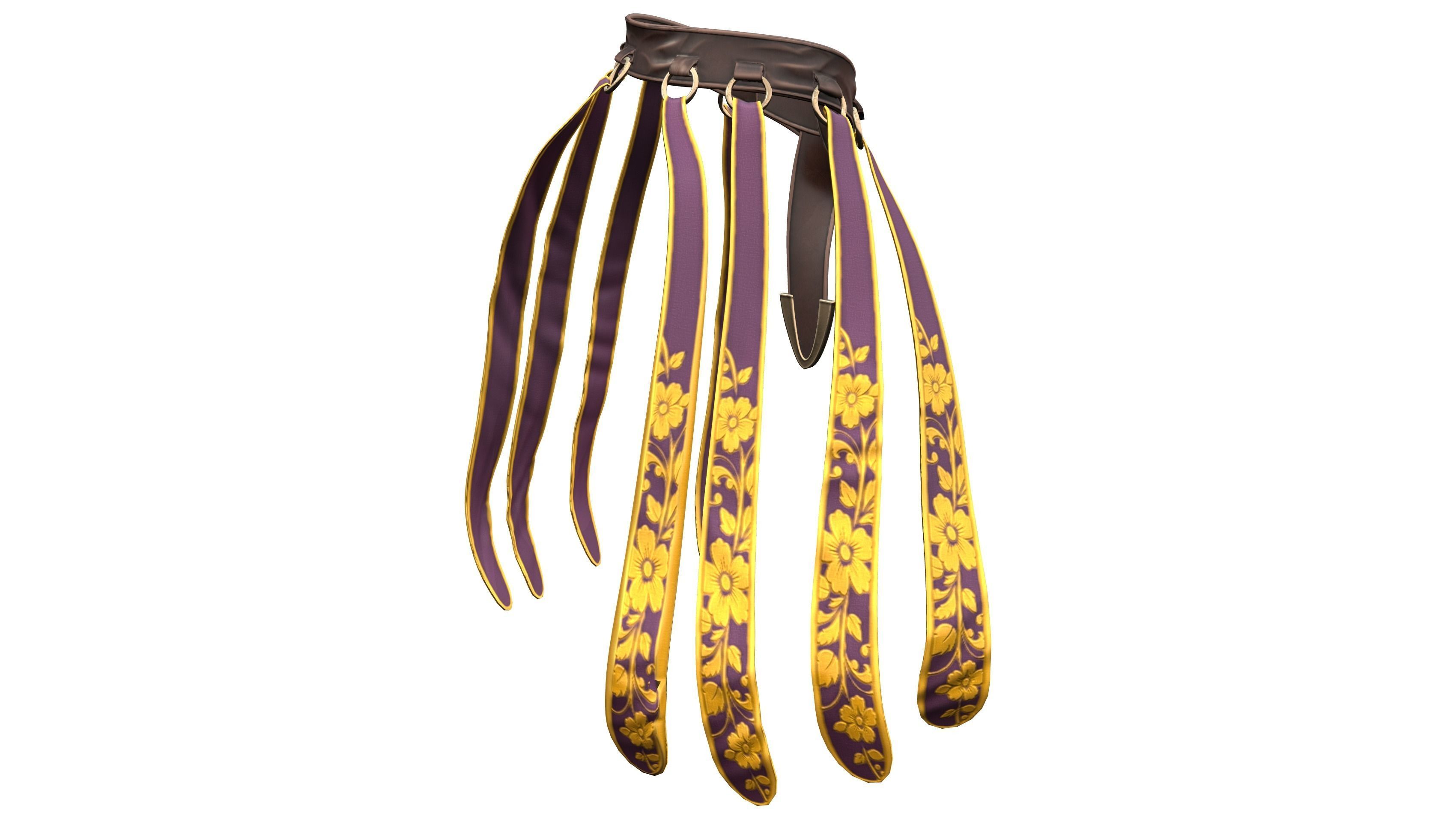 3D model Medieval Fantasy Decorated Belt VR / AR / low-poly | CGTrader