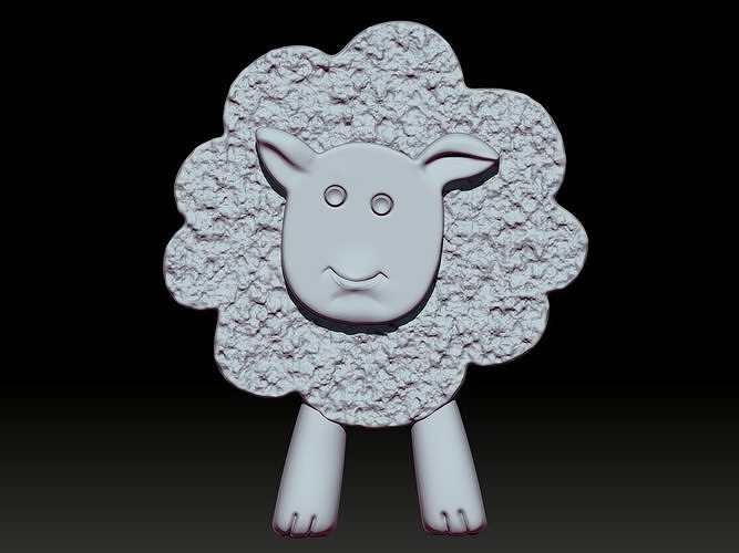fantasy lamb sheep CNC gold jewele Sculpture animal 3D model 3D printable | CGTrader