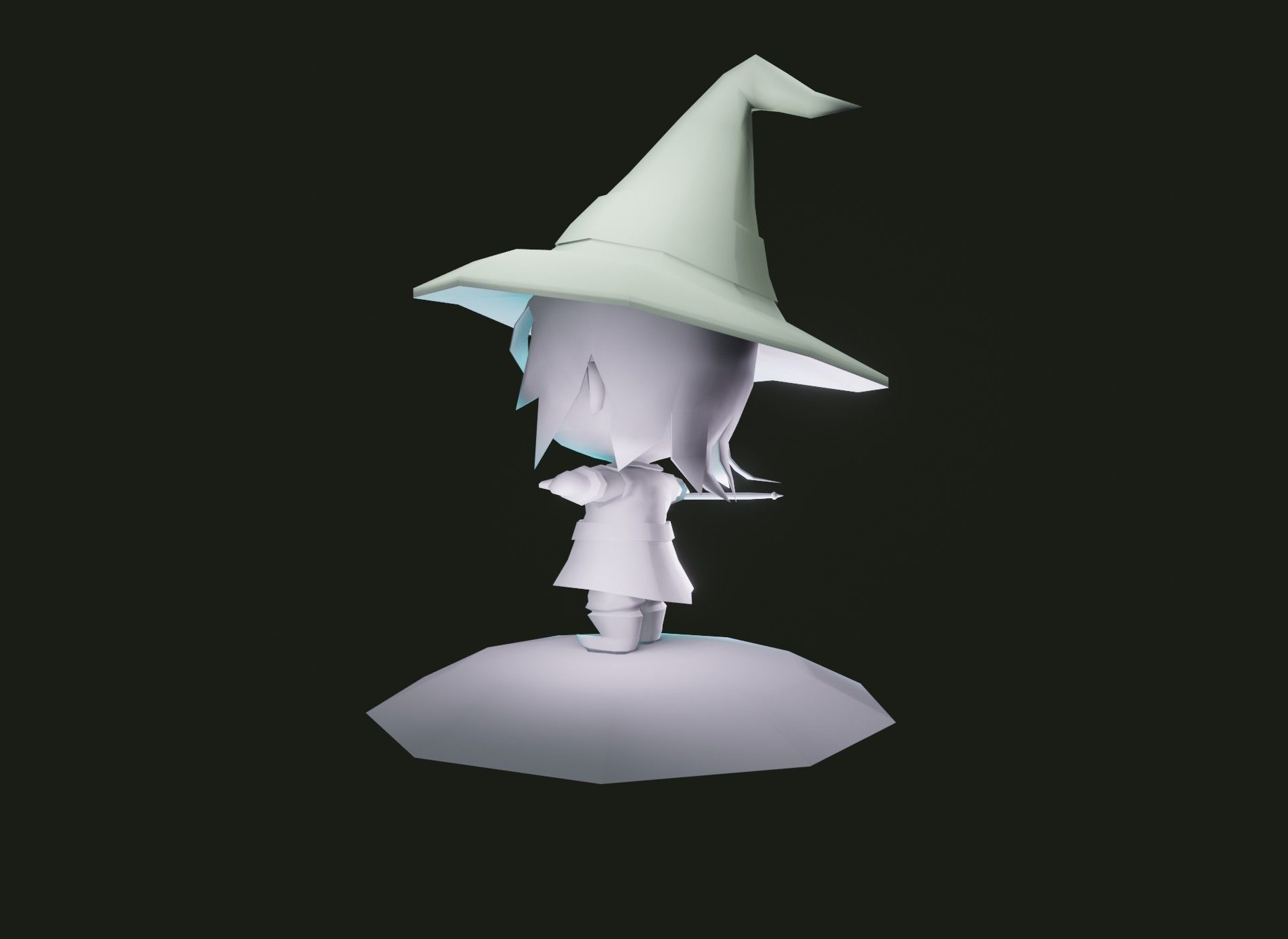 3D model Mage Chibi Rigged Base Mesh 3D Model VR / AR / low-poly | CGTrader