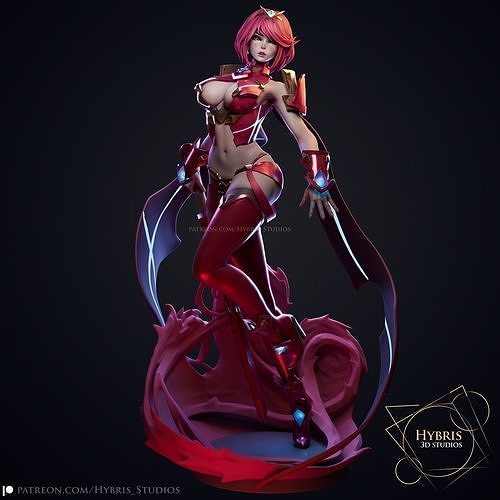 Pyra from Xenoblade Chronicles 3D model 3D printable | CGTrader