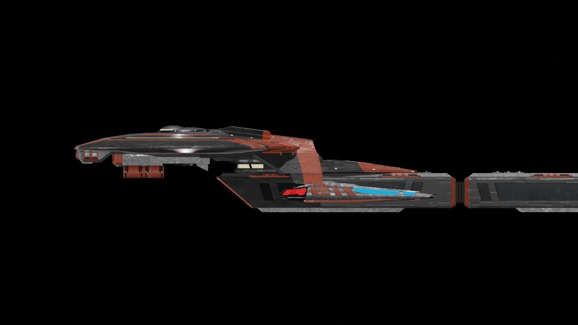3D model Star Trek Sampson-Class Starship VR / AR / low-poly | CGTrader