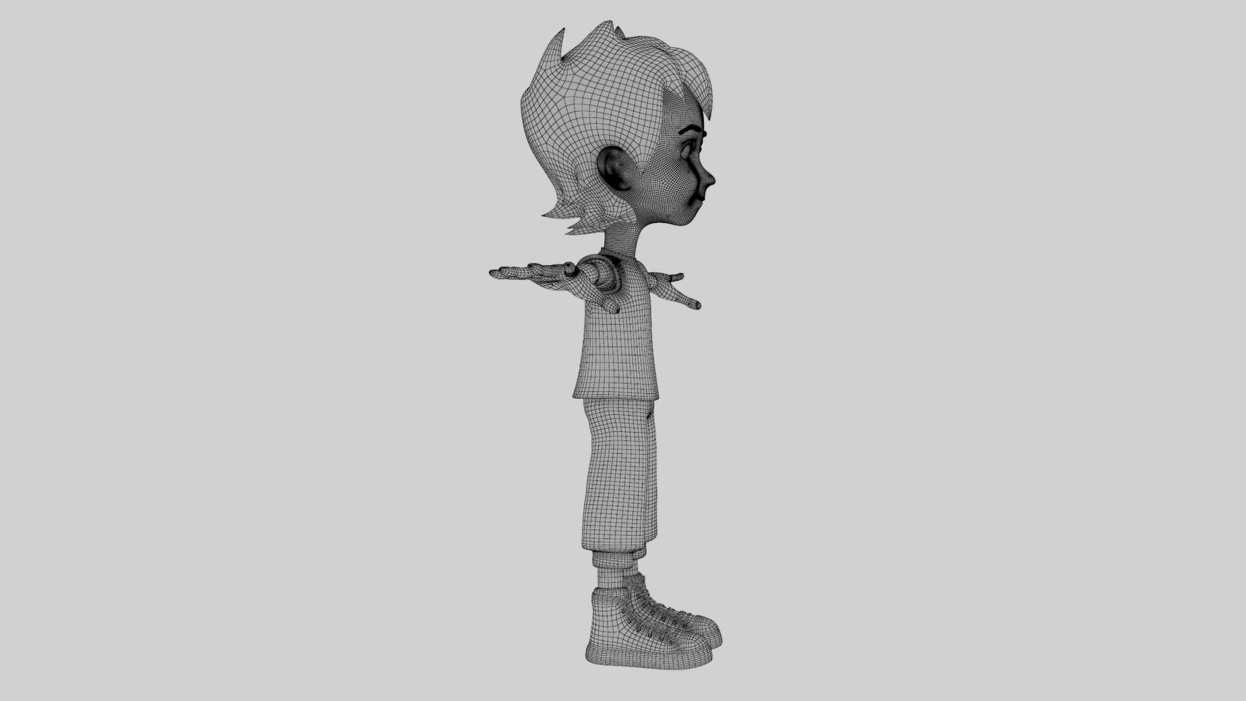 3D model Toon Character - Cartoon Kid Boy - Rigged Blender Unwrapped 4K ...