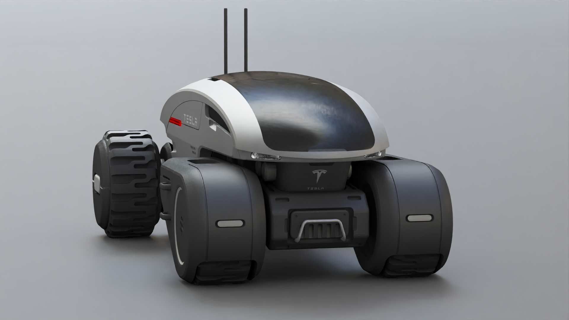 TESLA MARS ROVER RIGGED 3D model rigged | CGTrader