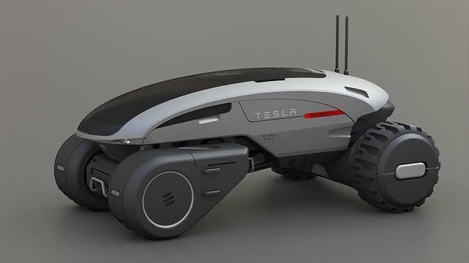 TESLA MARS ROVER RIGGED 3D model rigged | CGTrader