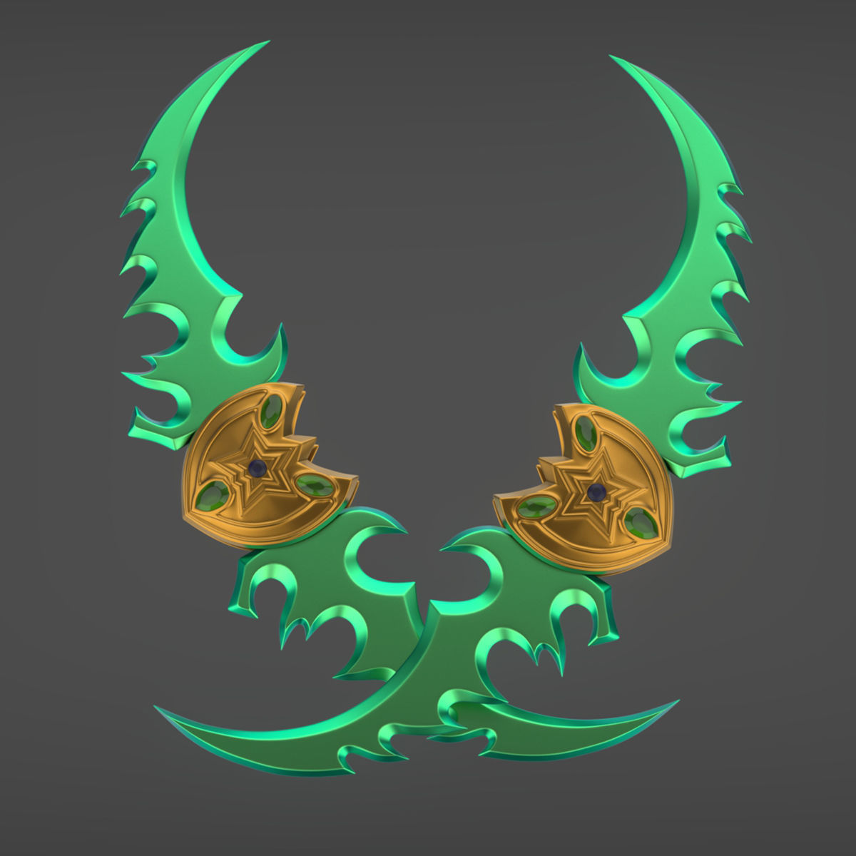 Warglaive Azzinoth WOW Illidan Warcraft glaive weapon blade 3D model ...