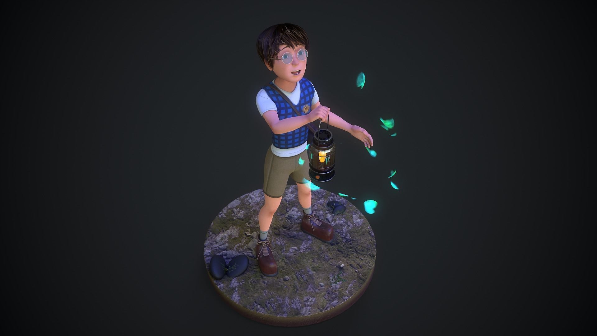3D model Adventure Boy in a Fantasy World VR / AR / low-poly | CGTrader