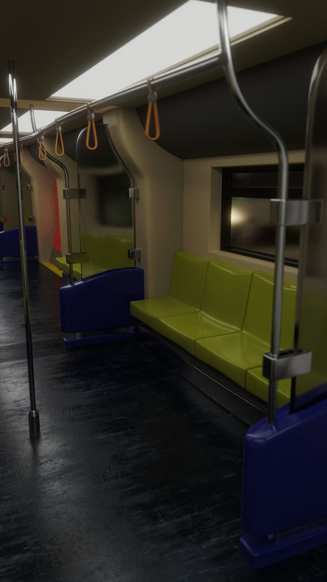 Metro Train Interiors 3D model | CGTrader