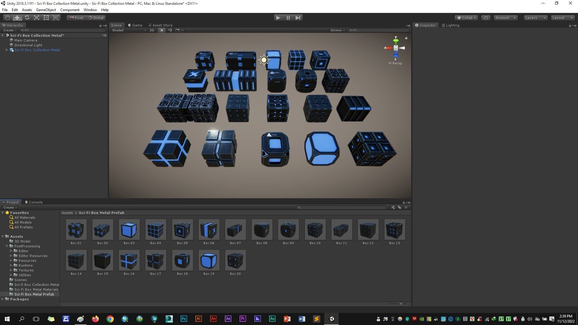3D model Sic-Fi Box Collection Metal VR / AR / low-poly | CGTrader