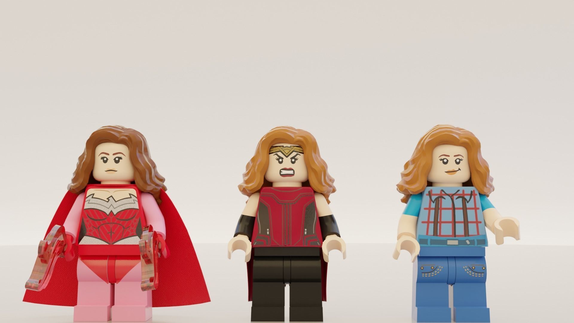 Lego WandaVision mini pack 3D model | CGTrader