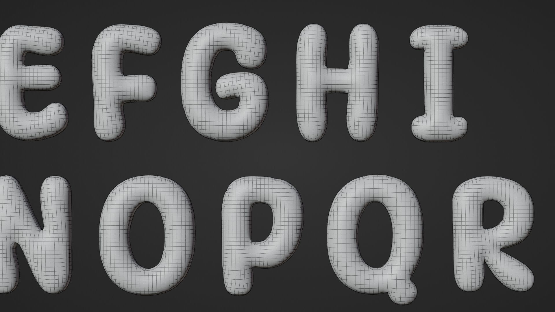 Balloons Alphabet and Numbers 3D model | CGTrader