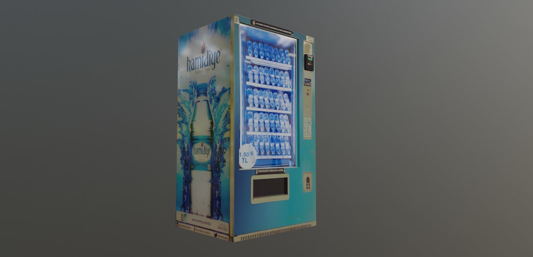 3D model Vending Machine - Water VR / AR / low-poly | CGTrader
