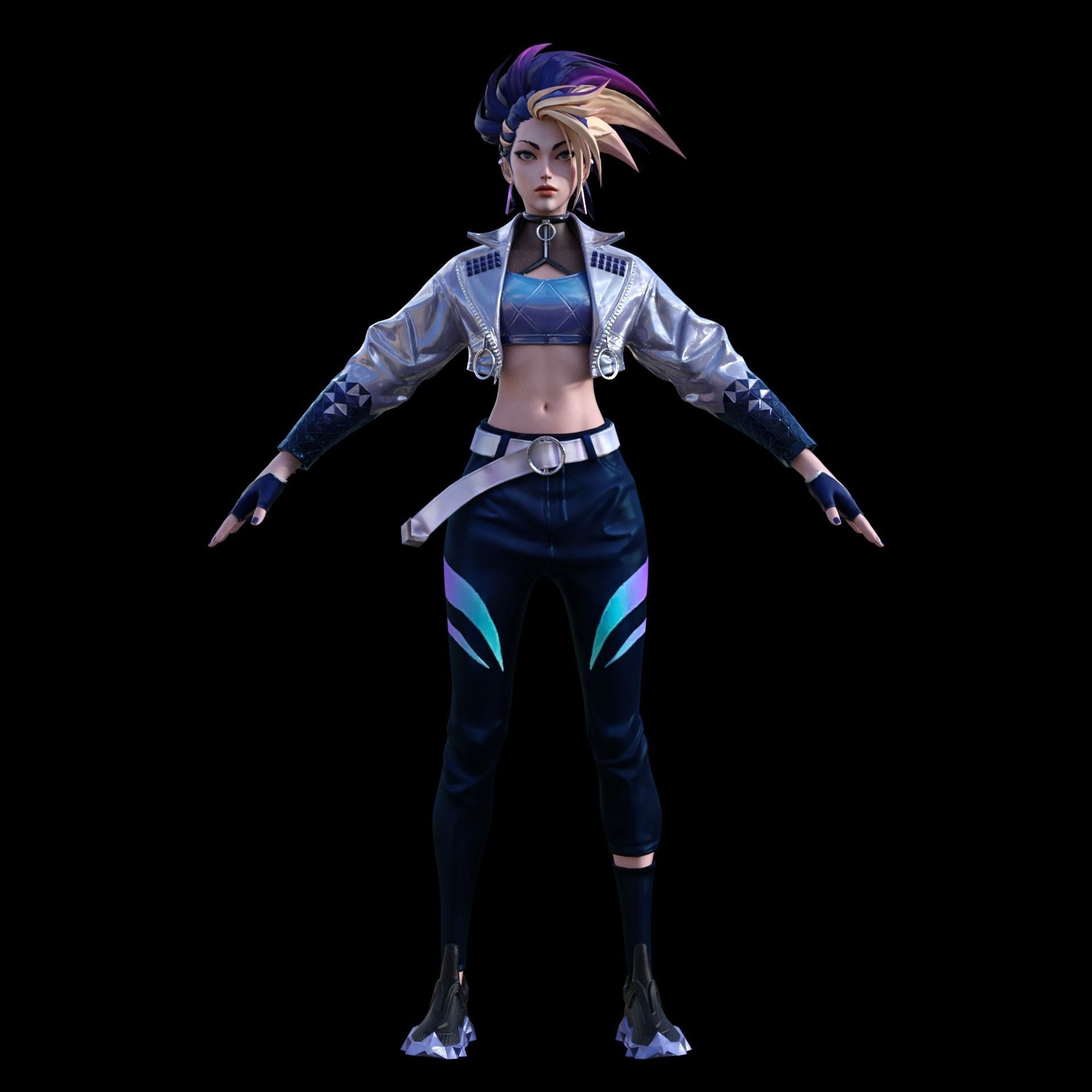 League of Legends - KDA ALL OUT Akali RIGGED 3D model rigged | CGTrader