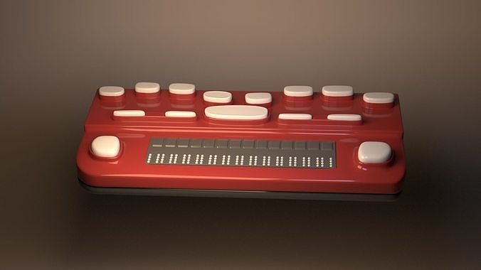 3D model braille musical instrument VR / AR / low-poly | CGTrader