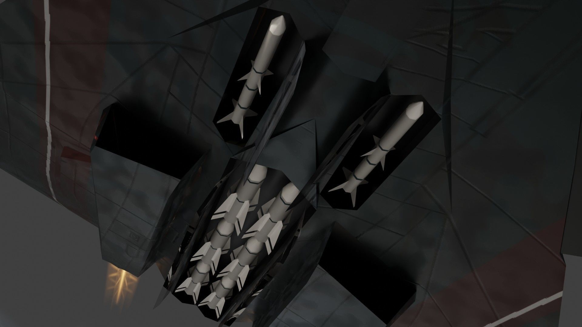 3D model Lockheed EFX-70 Panther 2 concept interceptor VR / AR / low ...