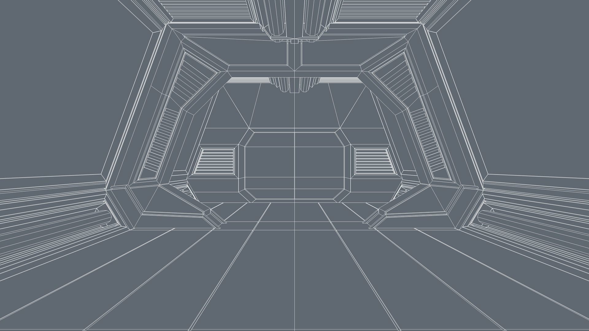 Sci Fi Corridor 3D model | CGTrader