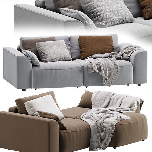 Sofa Kyron Velvet 3D model | CGTrader