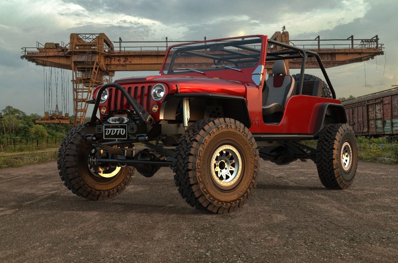 Jeep CJ5 Extended Cab 3D model | CGTrader