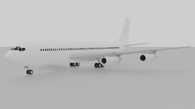 Boeing 707-320B 3D model | CGTrader