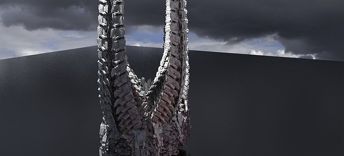 Alien Spine Tower 3D model | CGTrader