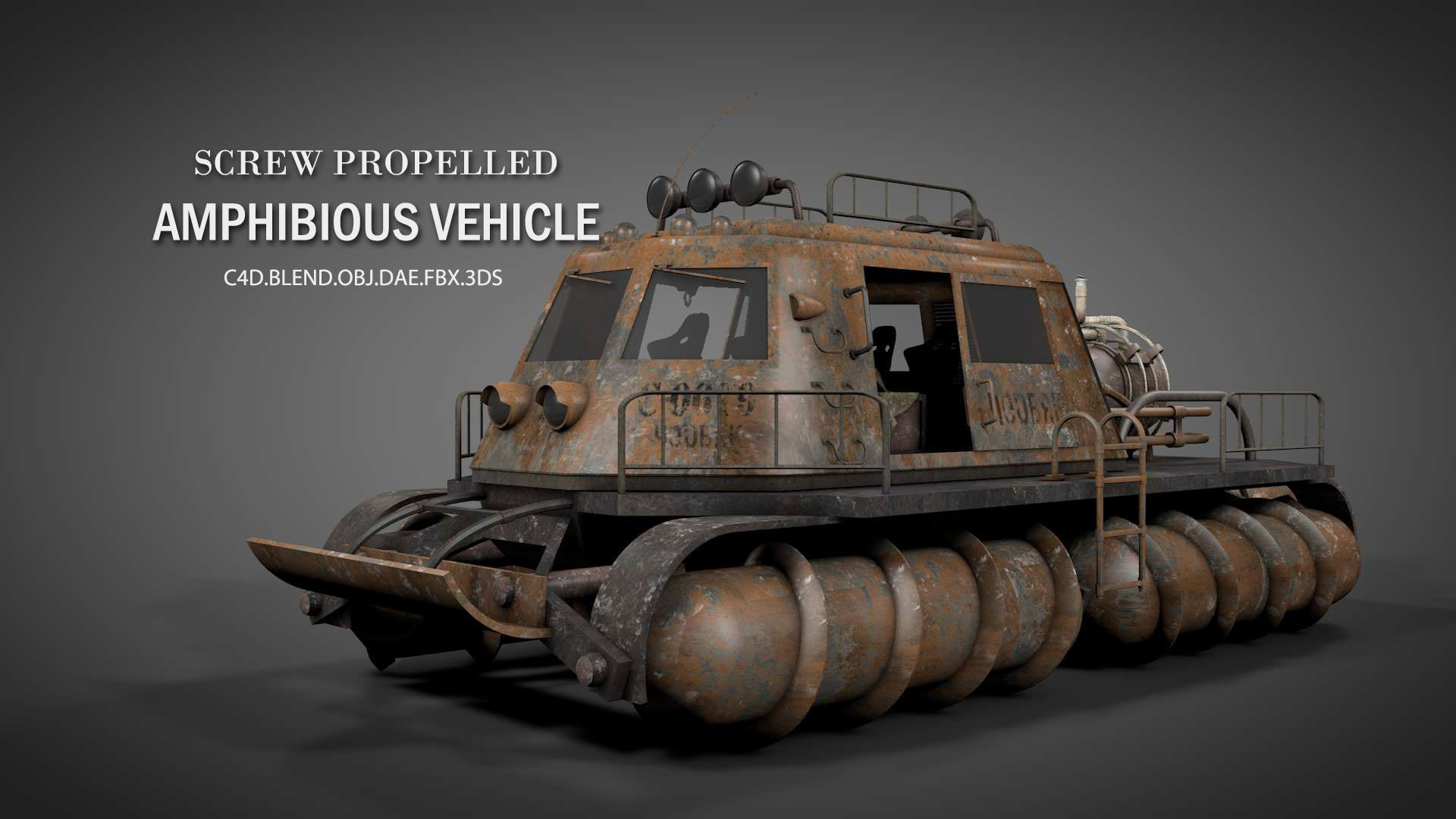 Screw Propelled Amphibious Vehicle 3D model | CGTrader