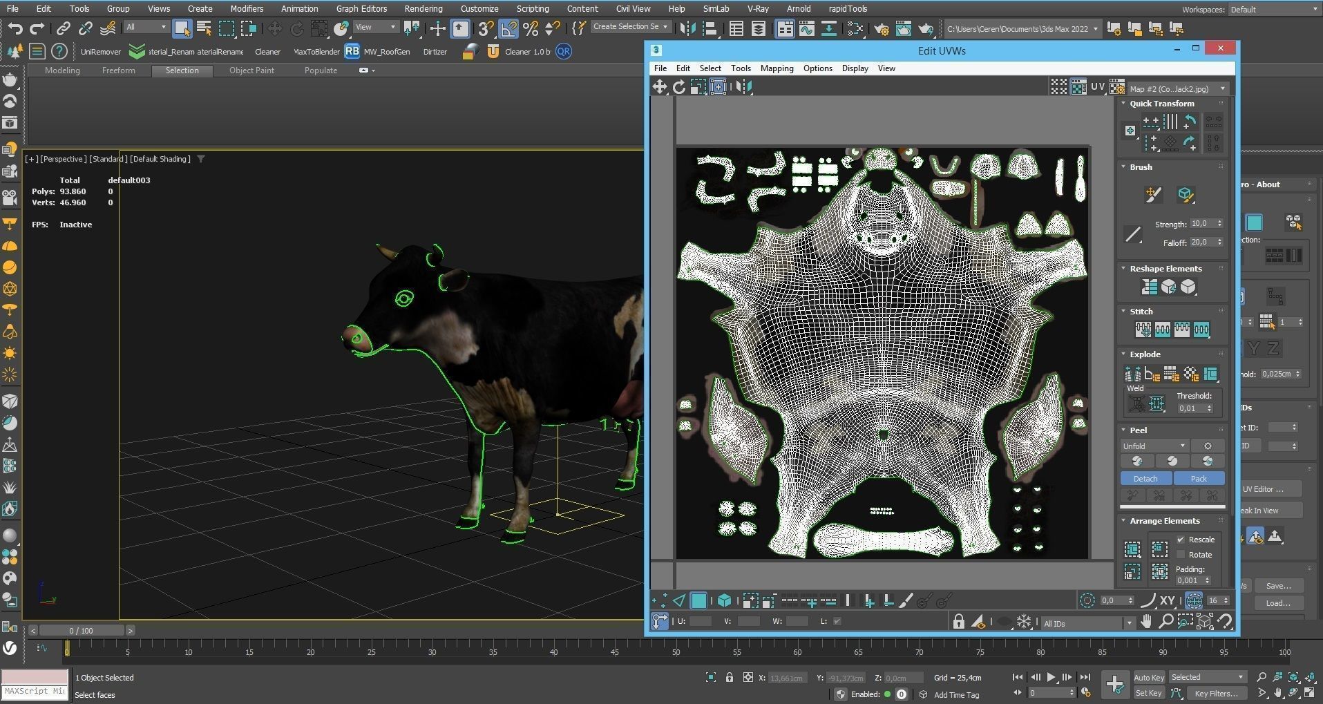 Low Poly Cow Collection - 3 Cow Models - 4K - Unwrapped | CGTrader