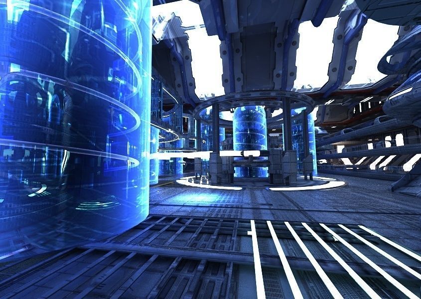 Sci Fi Factory Interior 3D model | CGTrader