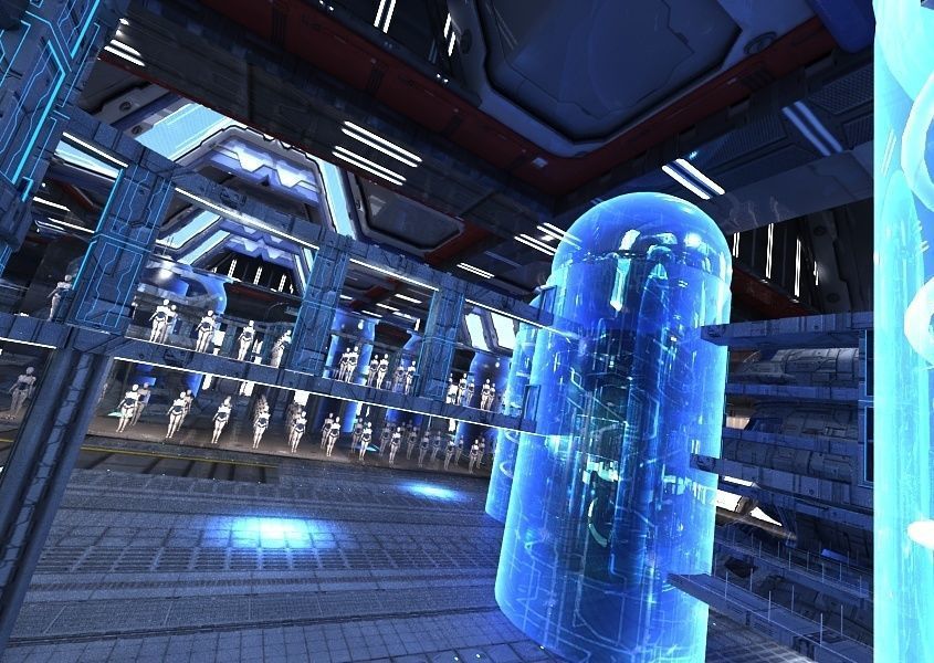 Sci Fi Factory Interior 3D model | CGTrader