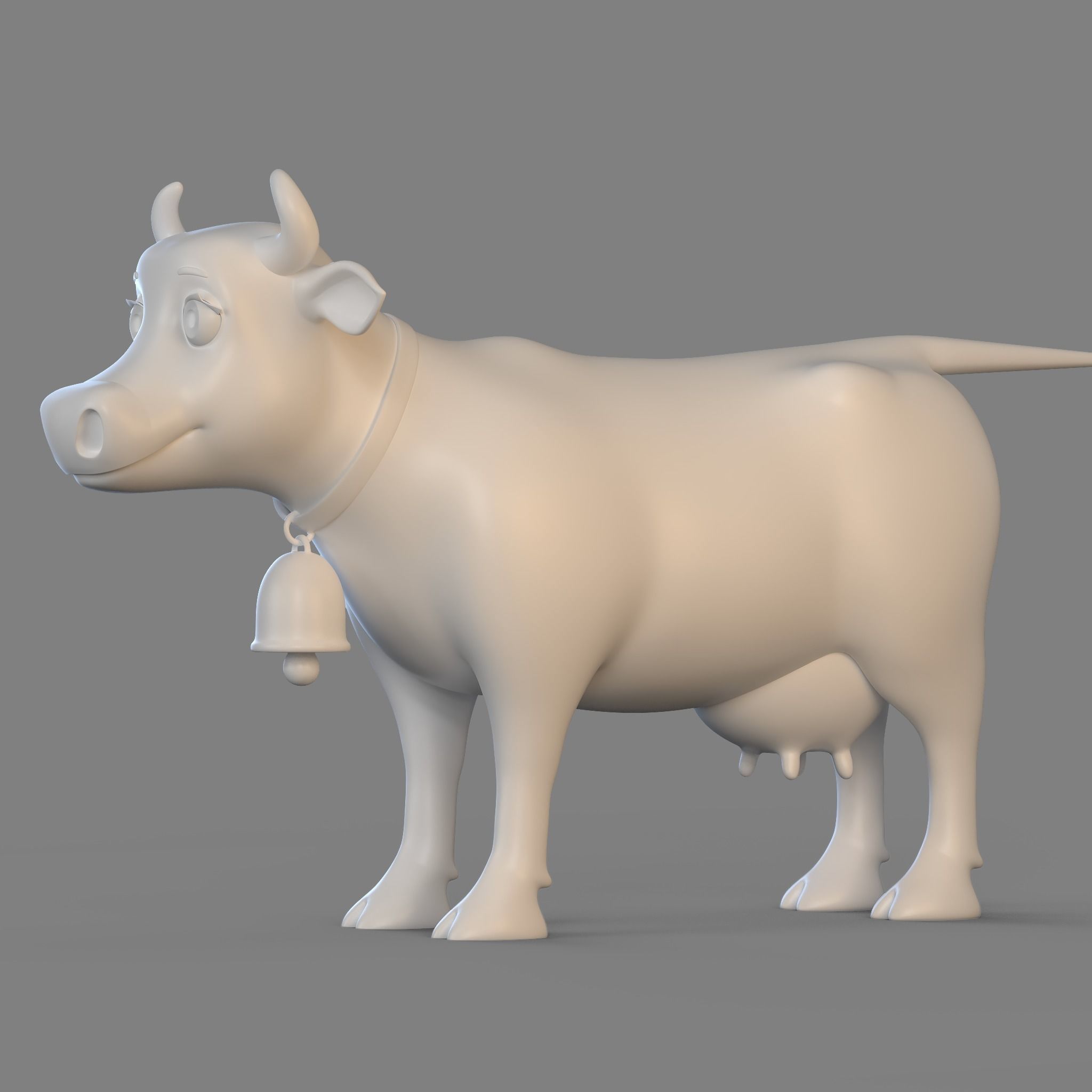 Cartoon Cow 3D model | CGTrader