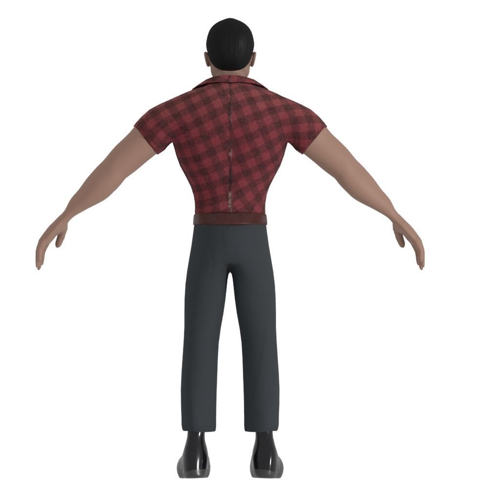 Male character model Cartoon Stylized free VR / AR / low-poly 3D model ...