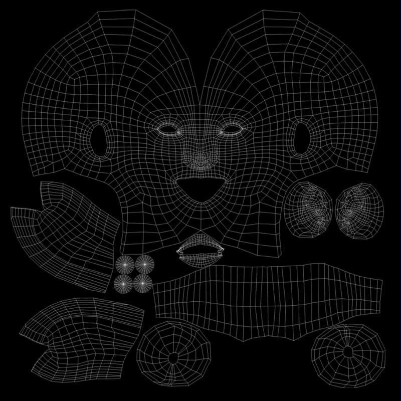 ASIAN HEAD WOMAN LOW POLY BASE MESH 3D model | CGTrader