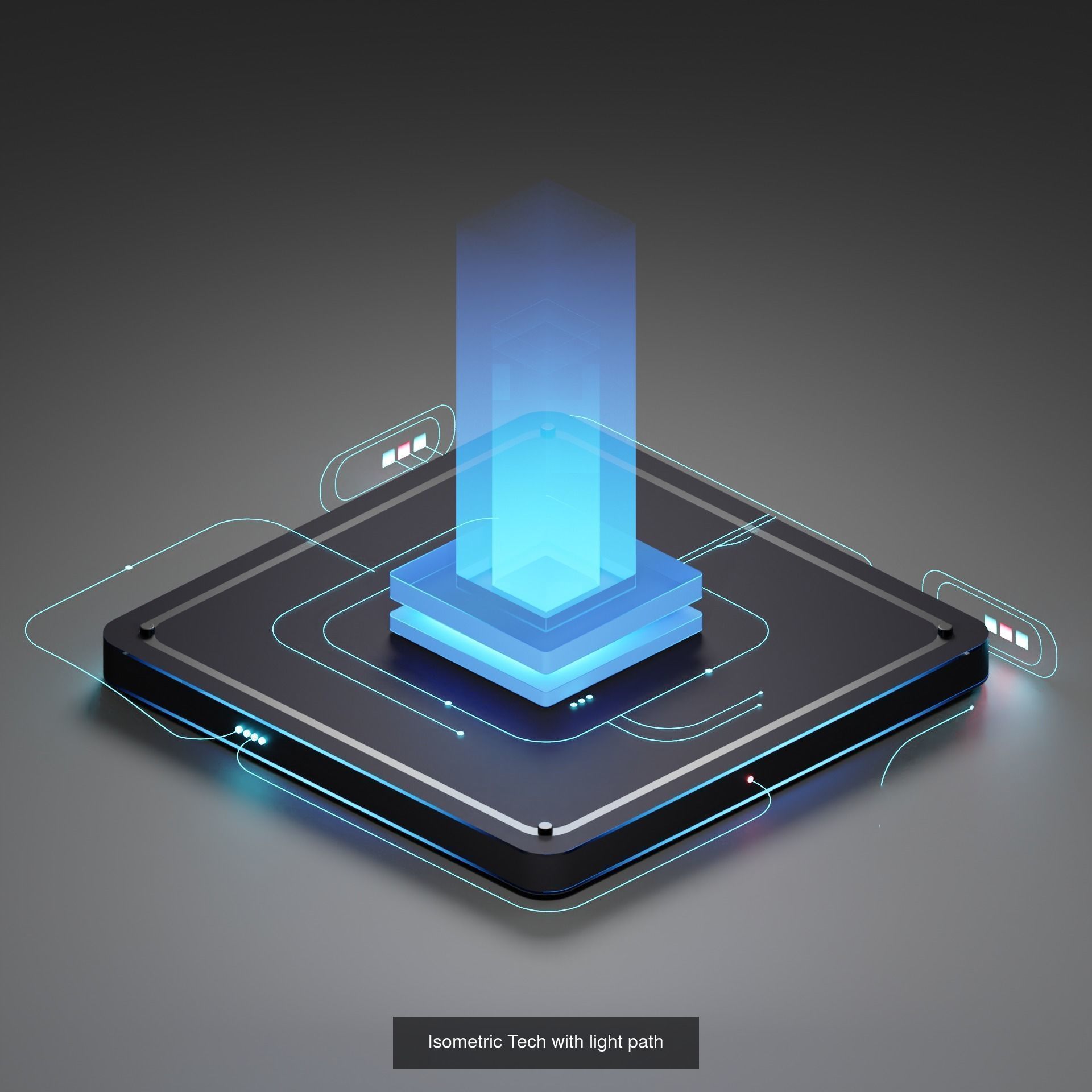 Isometric Technology Theme 3D Model Collection | CGTrader