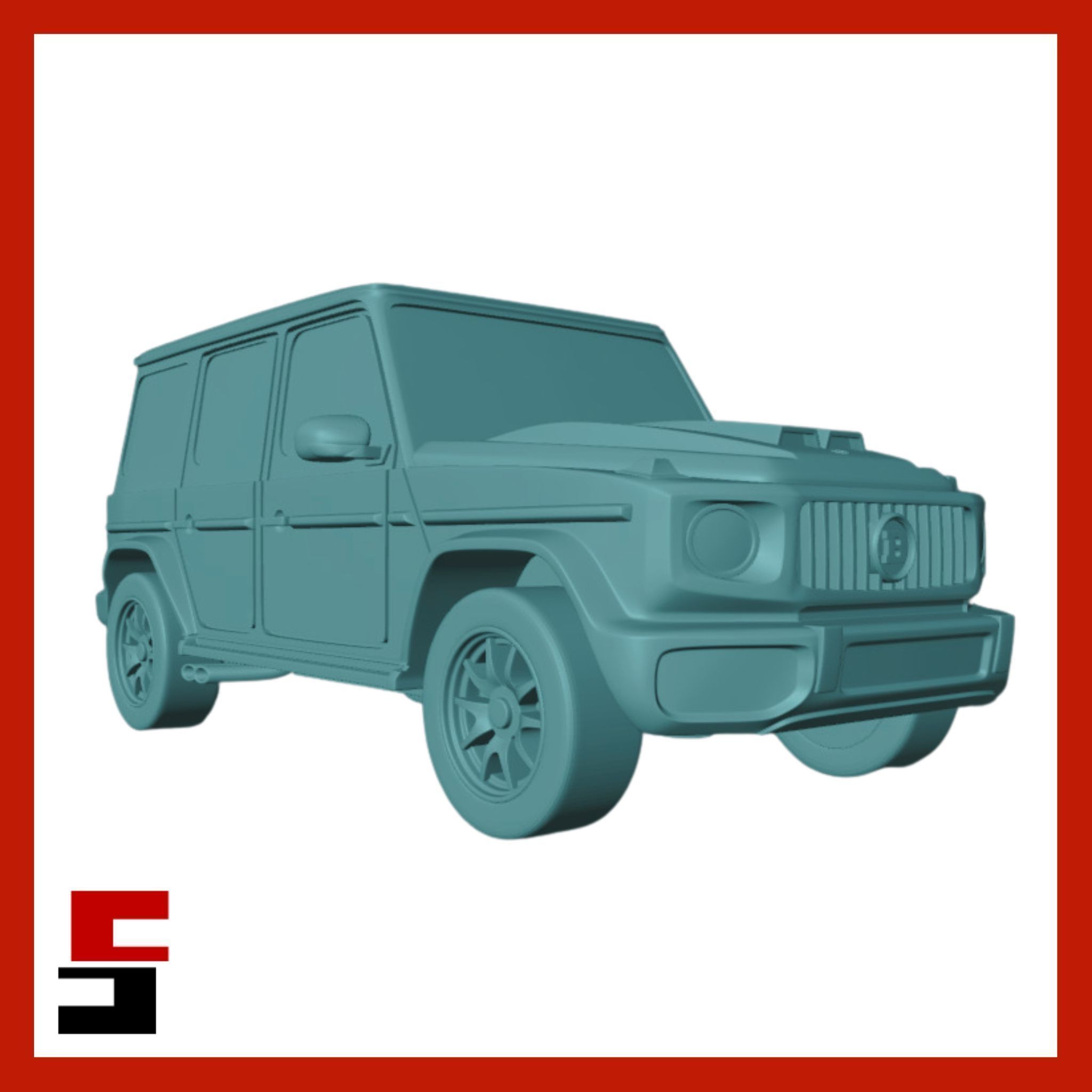 Mercedes Brabus G Class G-Wagon 3D model 3D printable | CGTrader